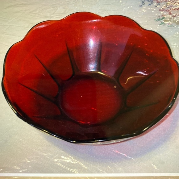 Anchor Hocking | Dining | Anchor Hocking Royal Ruby Red Serving Bowl ...